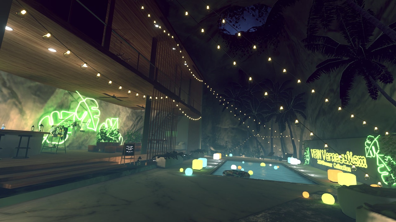 【VRChatワールド紹介】Night Pool Villa - ニコニコ動画
