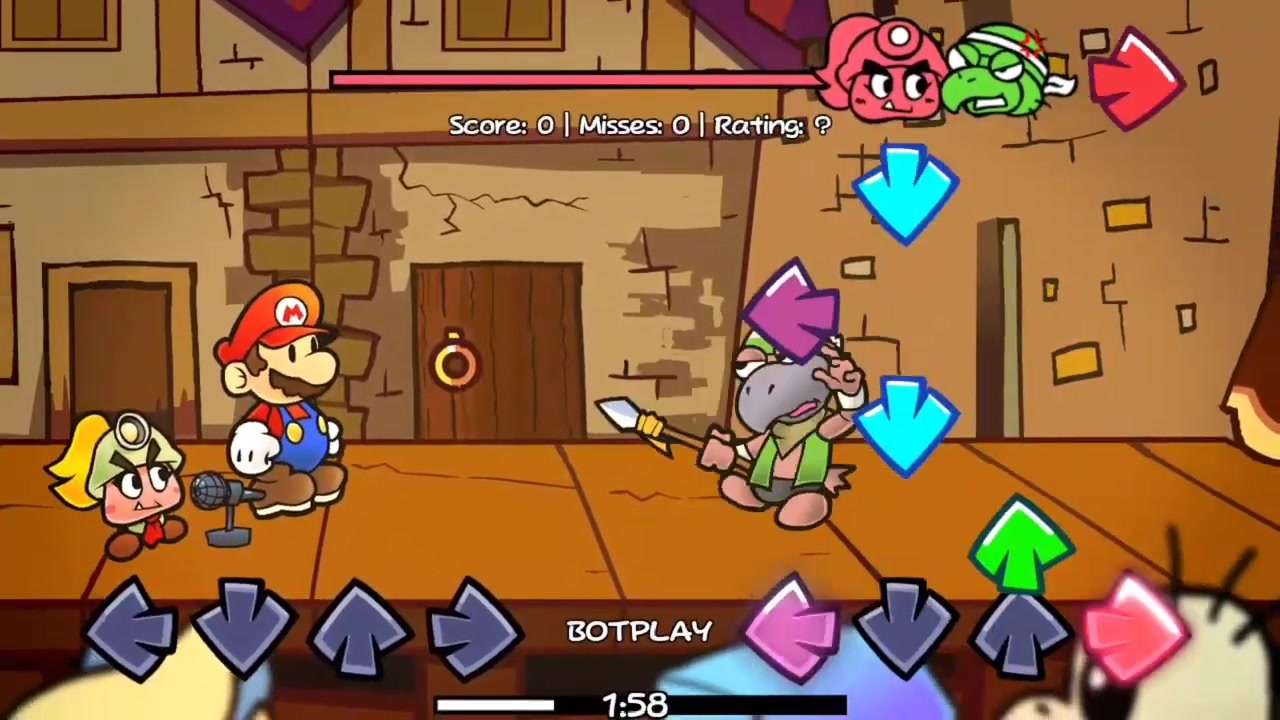 [神歌]ついに、本物のペーパーマリオRPG FNF MODのが登場しました!!! [PAPER MARIO THE FUNKIN' ONE ...