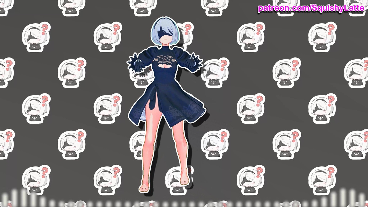【MMD】 YoRHa No.2 Type B (2B) 《にぎにぎにじたうん Nigi Nigi Niji Town!》 『Nier ...