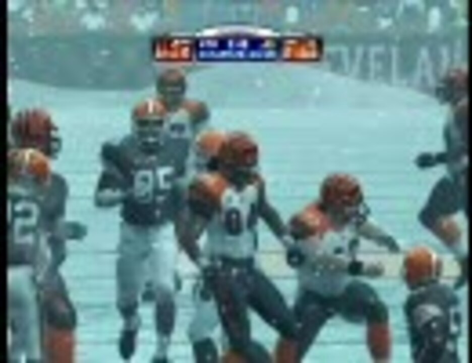 MaddenNFL09 オンライン対戦 CIN vs CLE part 4 - ニコニコ動画