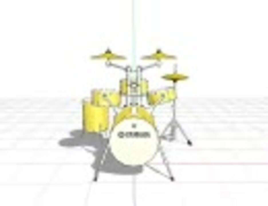 【MikuMikuDance】 りっちゃん仕様ドラムセット 【MMD】 配布だよん - ニコニコ動画