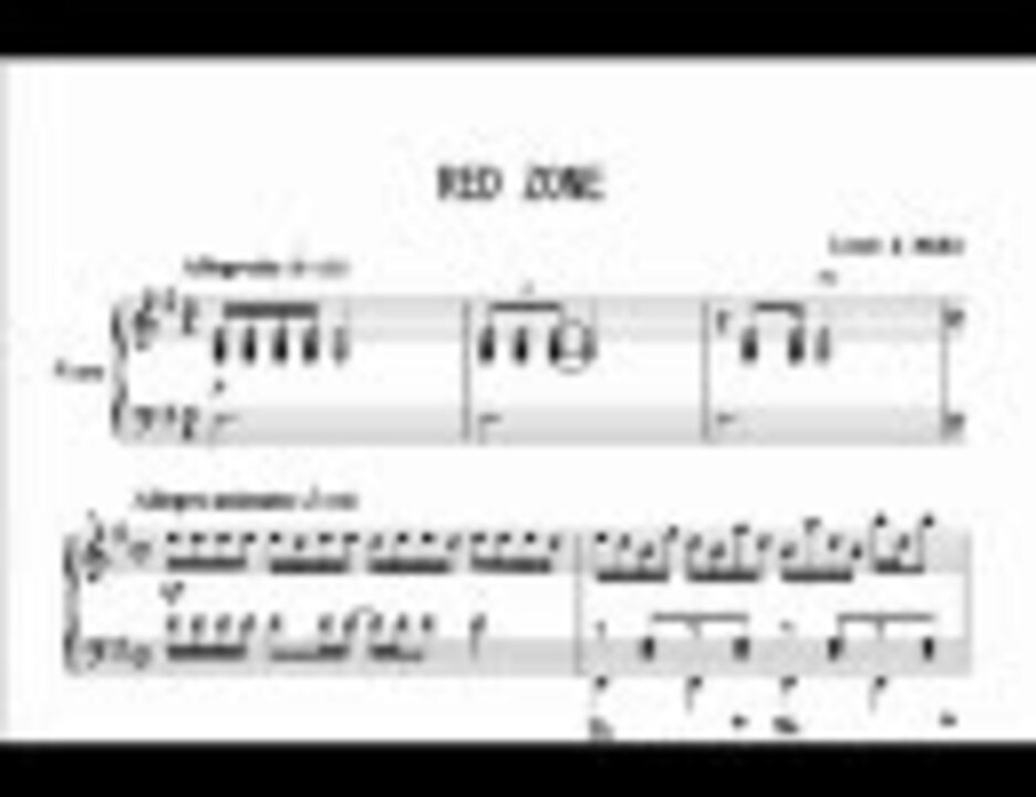 【ピアノ楽譜】 RED ZONE [beatmania IIDX 11 RED] - ニコニコ動画